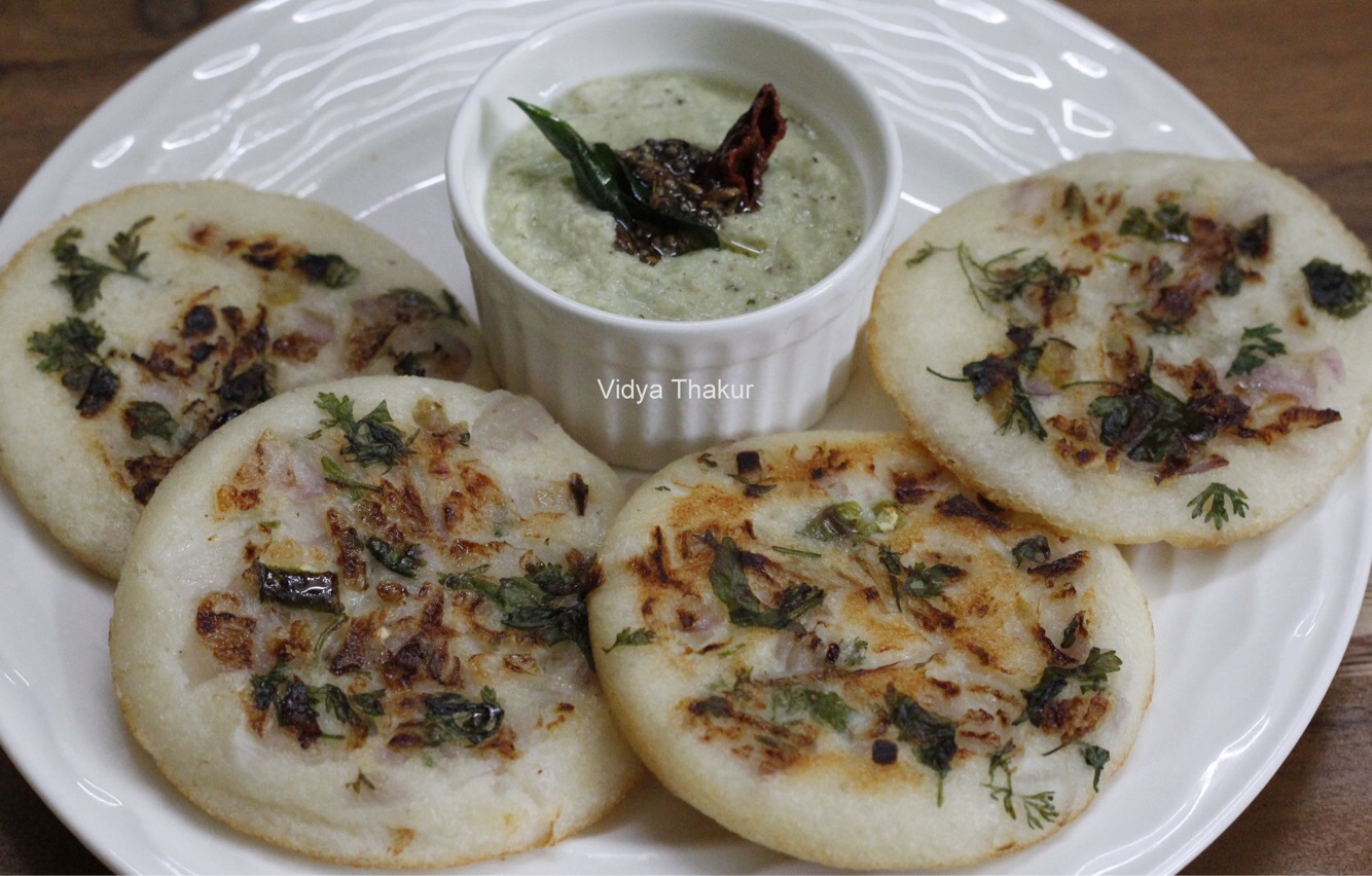 Onion Uthappam / Pancake with onion topping – MY SECRET PLATE