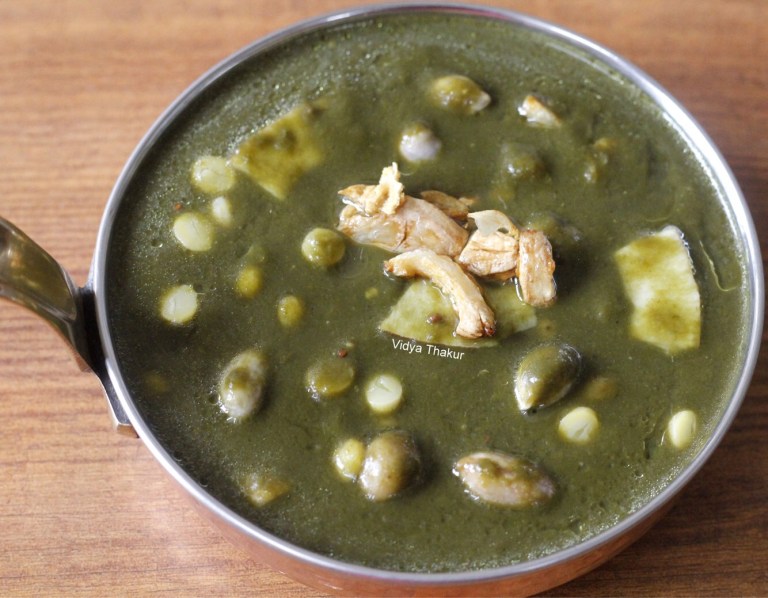 Alu Chi Patal Bhaji / Taro/Colocasia leaves gravy – MY SECRET PLATE