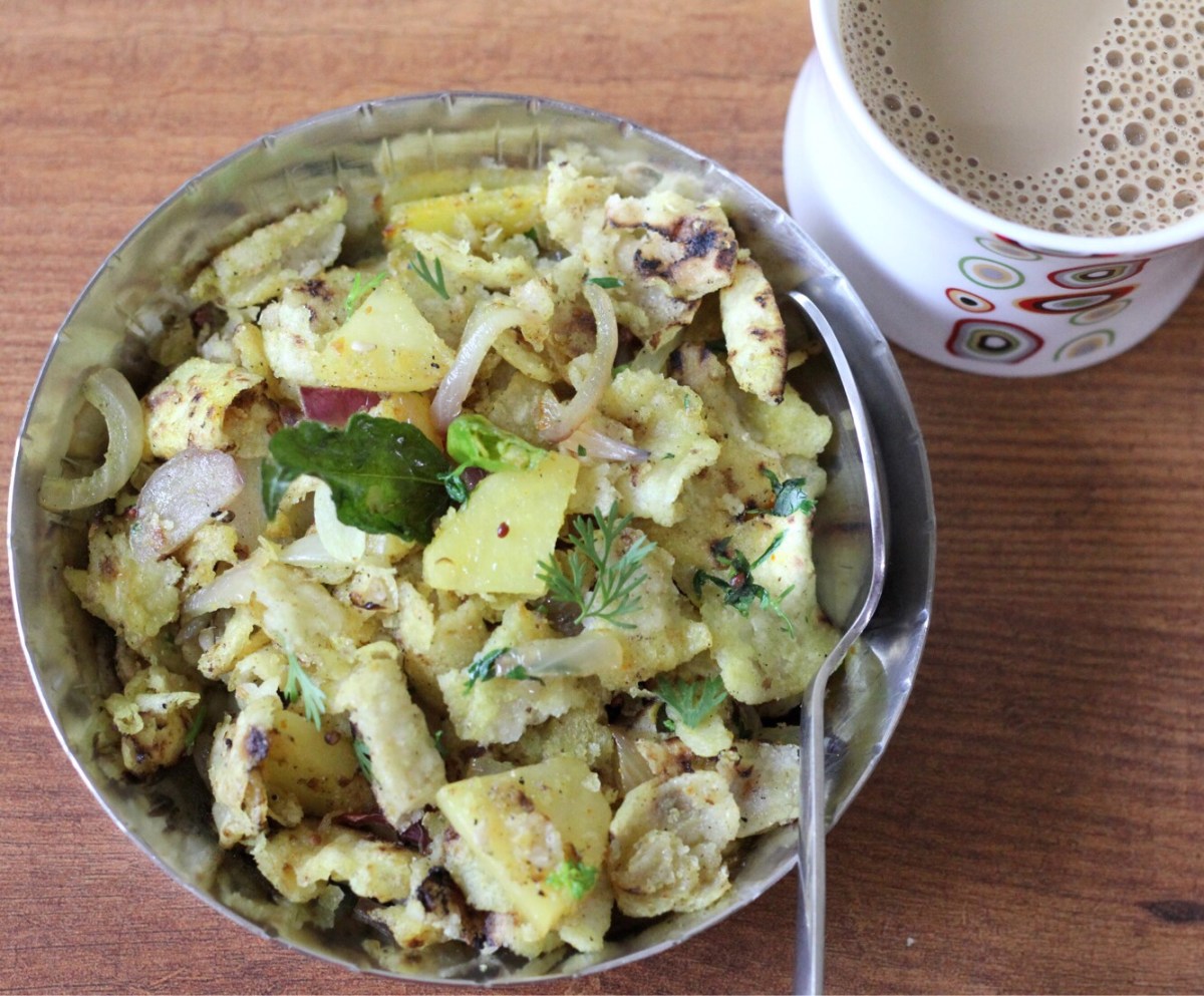 Phodni chi Bhakri /Seasoned leftover Bhakris – MY SECRET PLATE